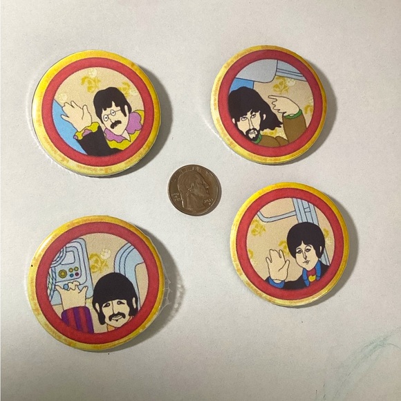 The Beatles | Art | Vintage The Beatles Pin Full Set | Poshmark
